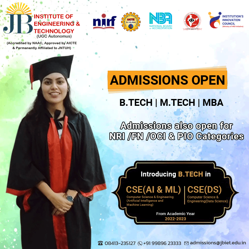 Home | J.B.Institute of Engineering & Technology